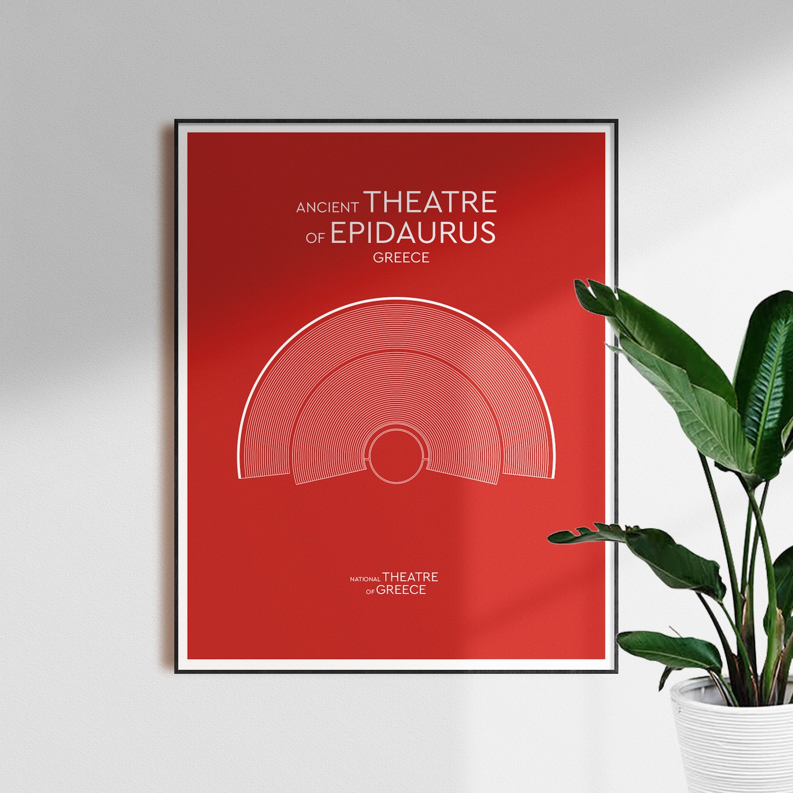 Ancient Theatre of Epidaurus Poster National Theatre of Greece Art ...