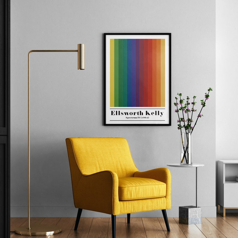 Ellsworth Kelly Spectrum IV 1964 Post-painterly - Etsy