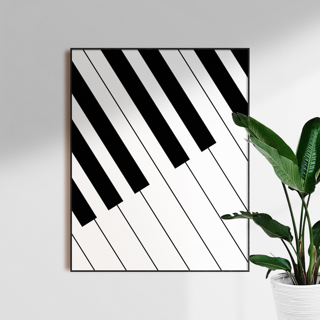 Piano Keys Poster Piano Gift Wall Art Piano Wall Decor Piano Gift ...