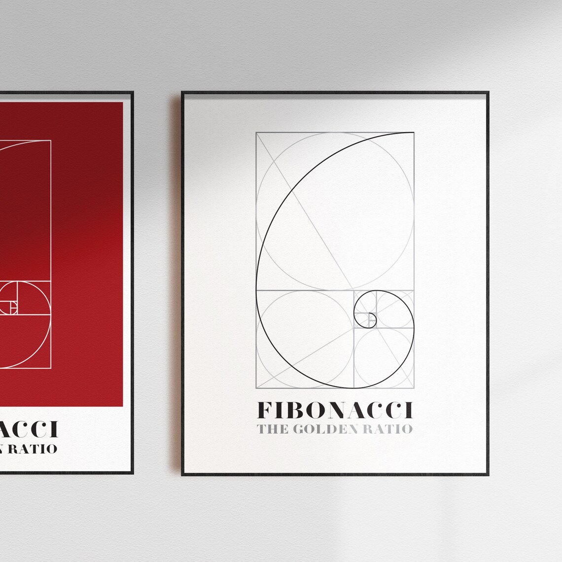 Fibonacci Golden Ratio Poster Fibonacci Spiral Wall Art - Etsy