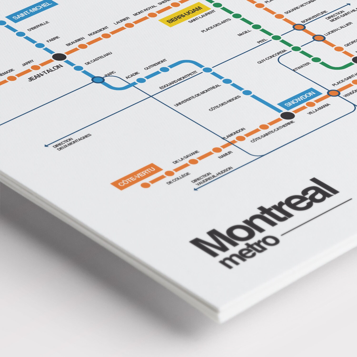 Set of 2 Canada Metro Maps toronto & Montreal Subway Canada Map Decor ...