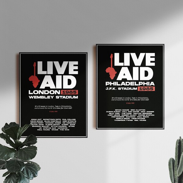 Live Aid Posters - Etsy