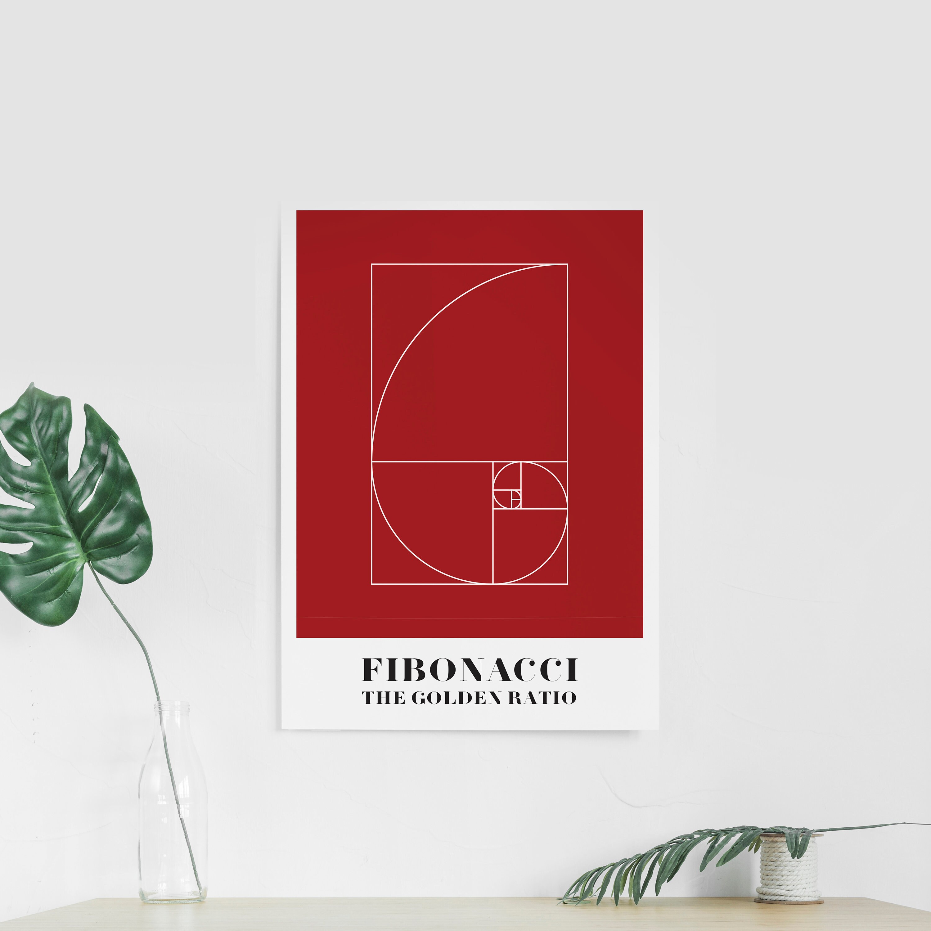 Fibonacci Golden Ratio Poster Fibonacci Spiral Poster Design - Etsy