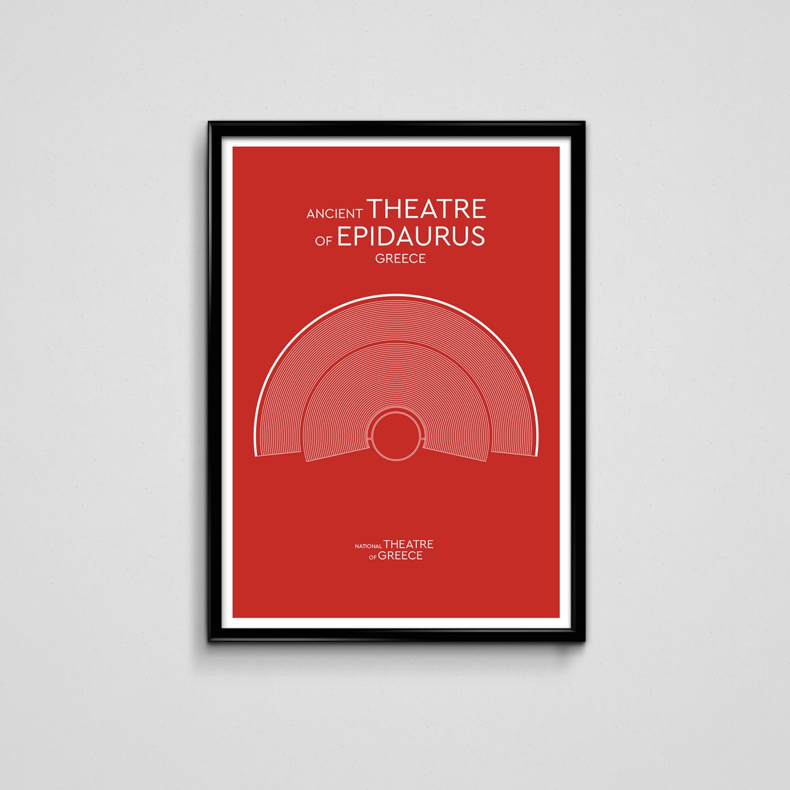 Ancient Theatre of Epidaurus Poster National Theatre of Greece Art ...