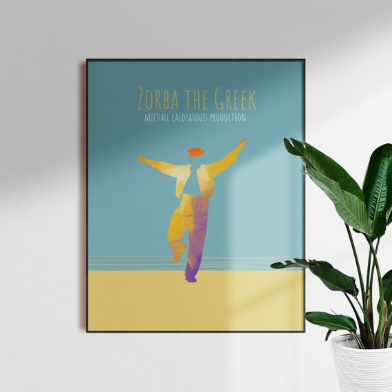 Zorba the Greek poster Zorba the Greek film poster Greek | Etsy