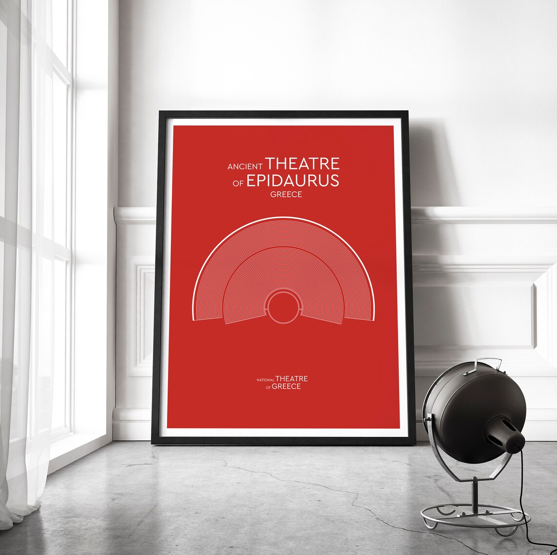 Ancient Theatre of Epidaurus Poster National Theatre of Greece Art ...