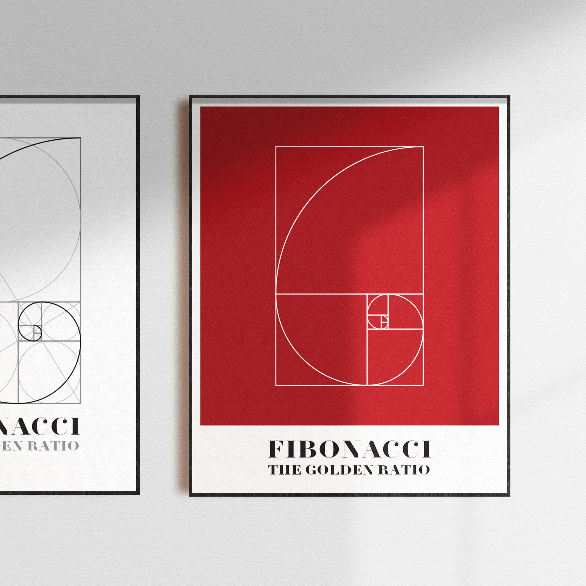 Fibonacci Golden Ratio Poster Fibonacci Spiral Poster Design - Etsy