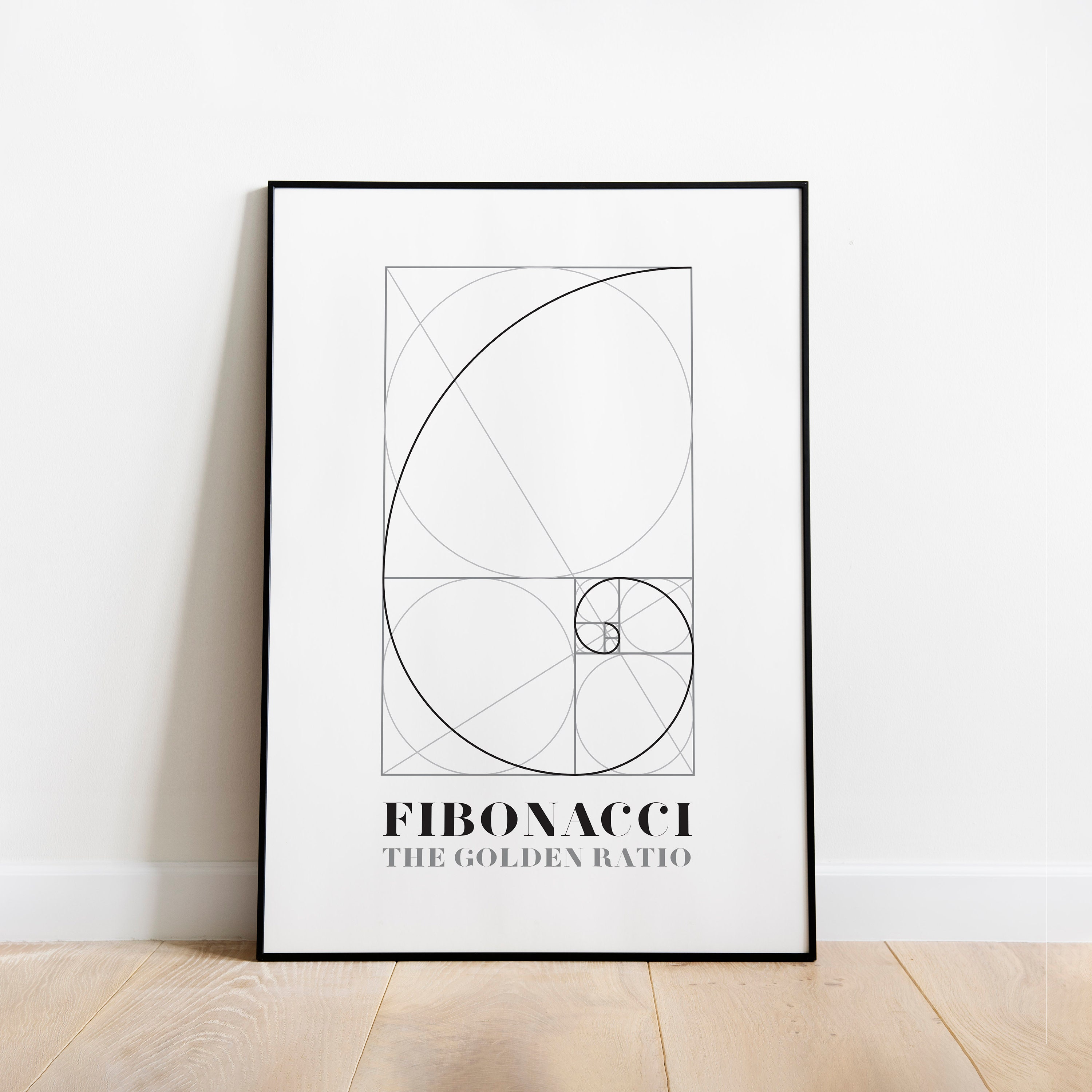 Fibonacci Golden Ratio Poster Fibonacci Spiral Wall Art - Etsy
