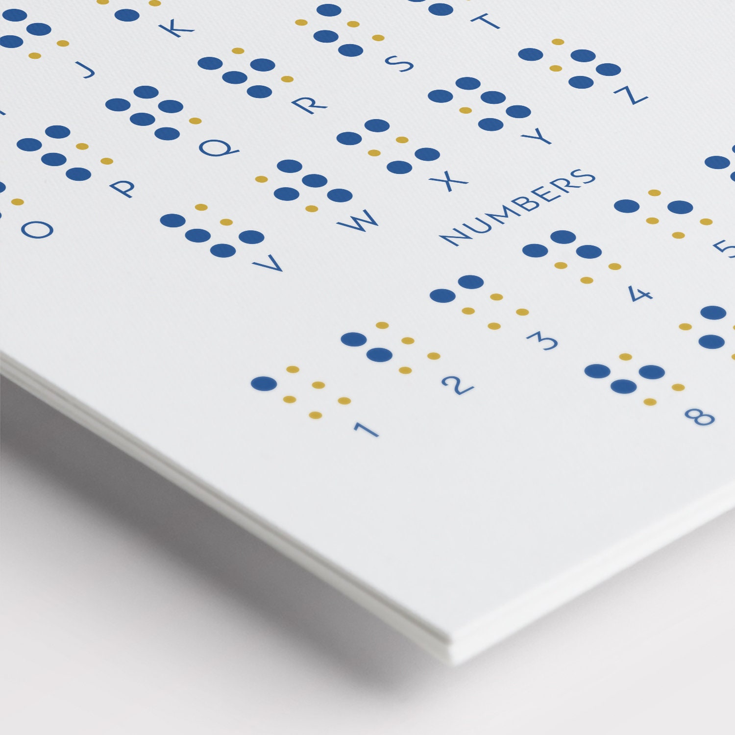 Set of 2 Braille Poster Braille Alphabet Poster & Quote Blind Eyes See ...