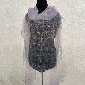 Orenburg Gossamer Goat Down Wool Hand Knitted Shawl, 130 X 130 Cm / 51. ...