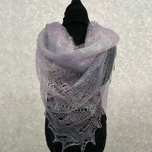 Orenburg Gossamer Goat Down Wool Hand Knitted Shawl, 130 X 130 Cm / 51. ...