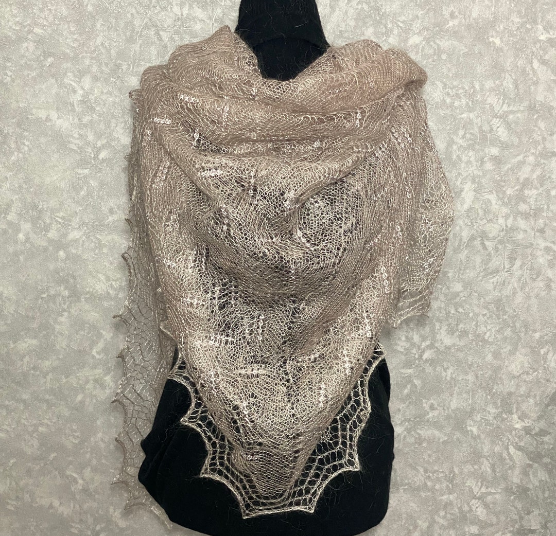 Orenburg Goat Down Shawl, 59 X 59 Inch / 150 X 150 Cm - Etsy
