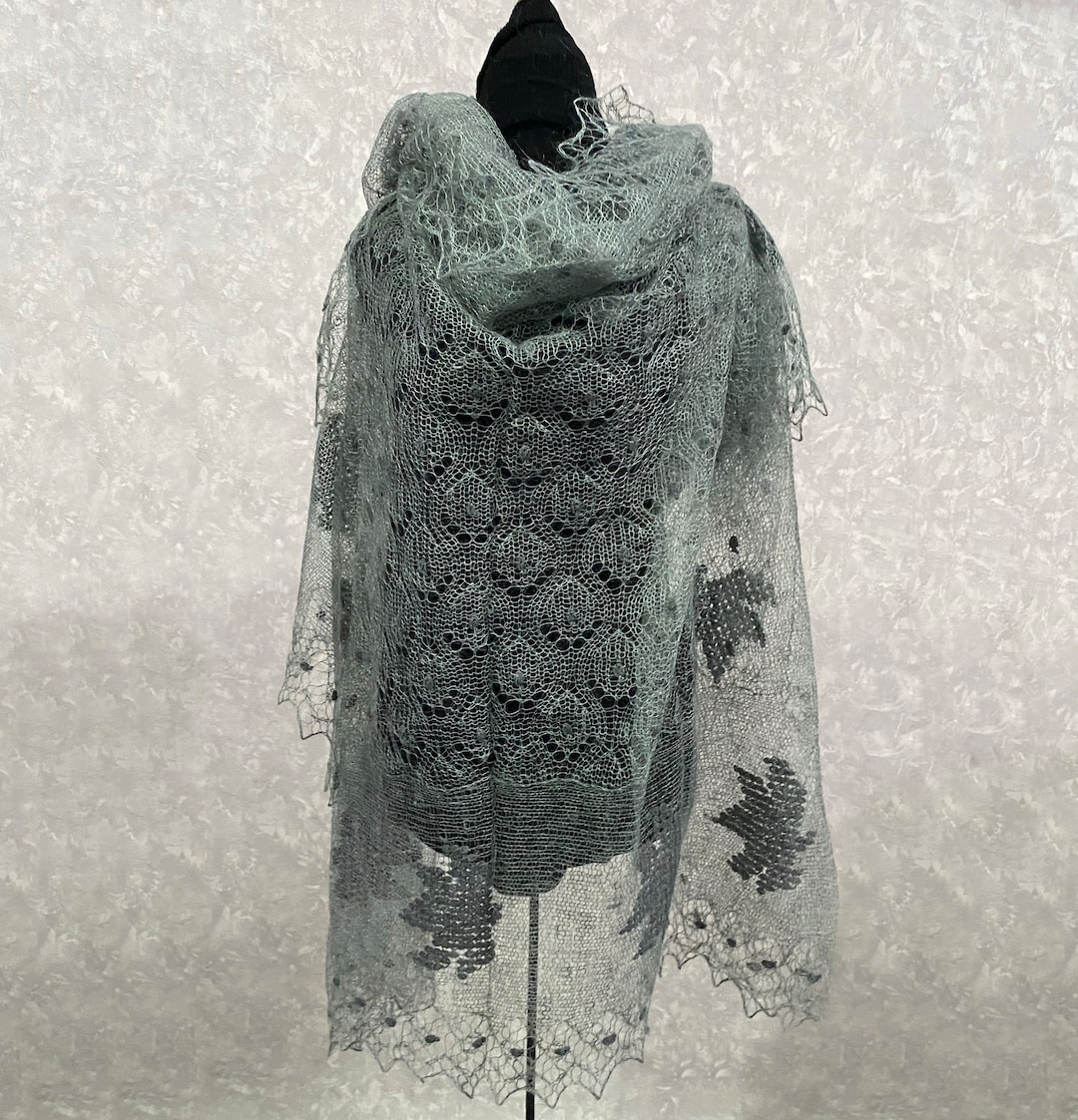 Orenburg Hand Knit Lace Goat Down Shawl, 165 X 165 Cm / 65 X 65 Inch - Etsy