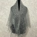 Orenburg Grey Gossamer Goat Down Shawl, 135 X 135 Cm / 53.2 X 53.2 Inch ...