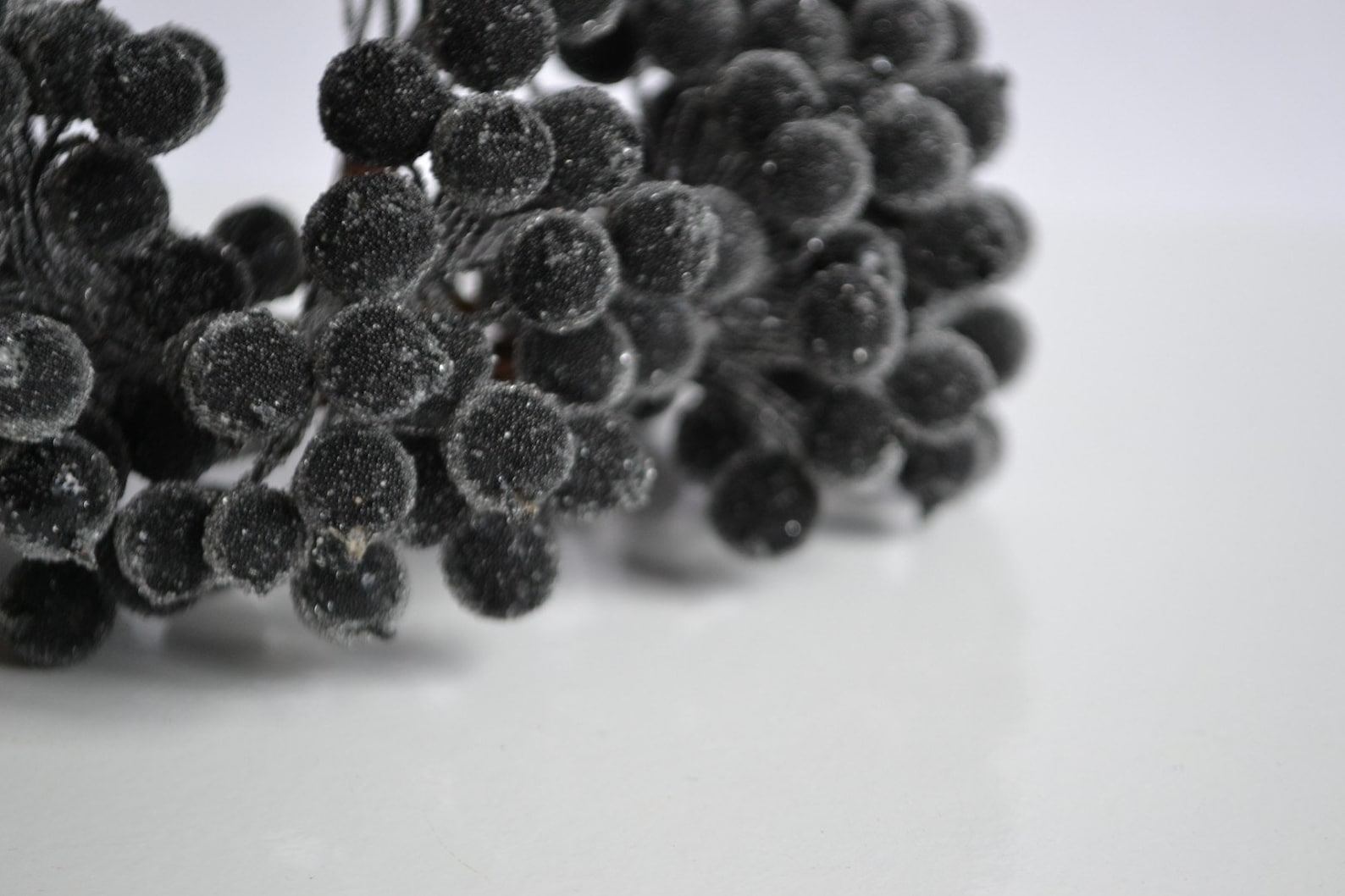 1 Bundle Black Artificial Berries Fake Berry Beaded Berries | Etsy