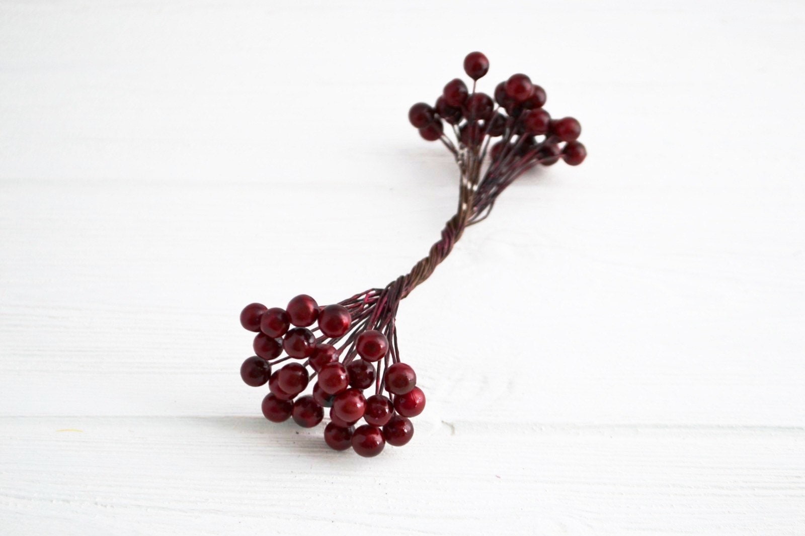 Artificial berry Burgundy berries Faux berry Fake fruits Berry | Etsy