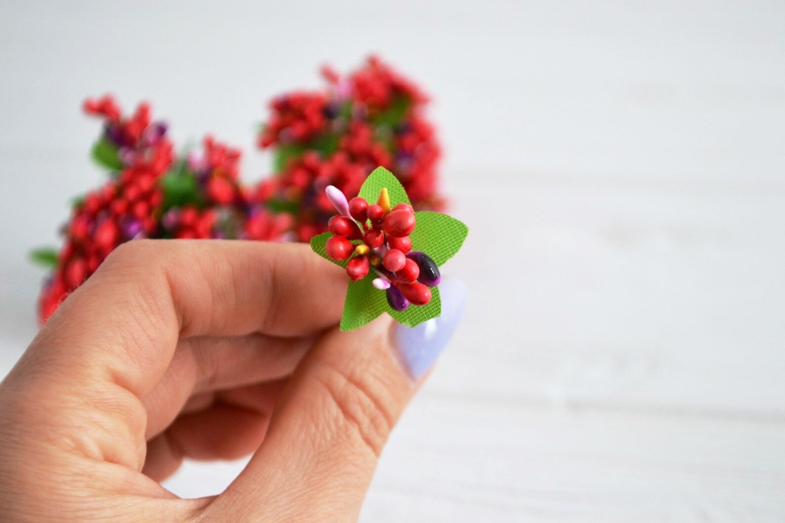 24 Flower Stamens Berry Stems Artificial Flower Decor Fake - Etsy