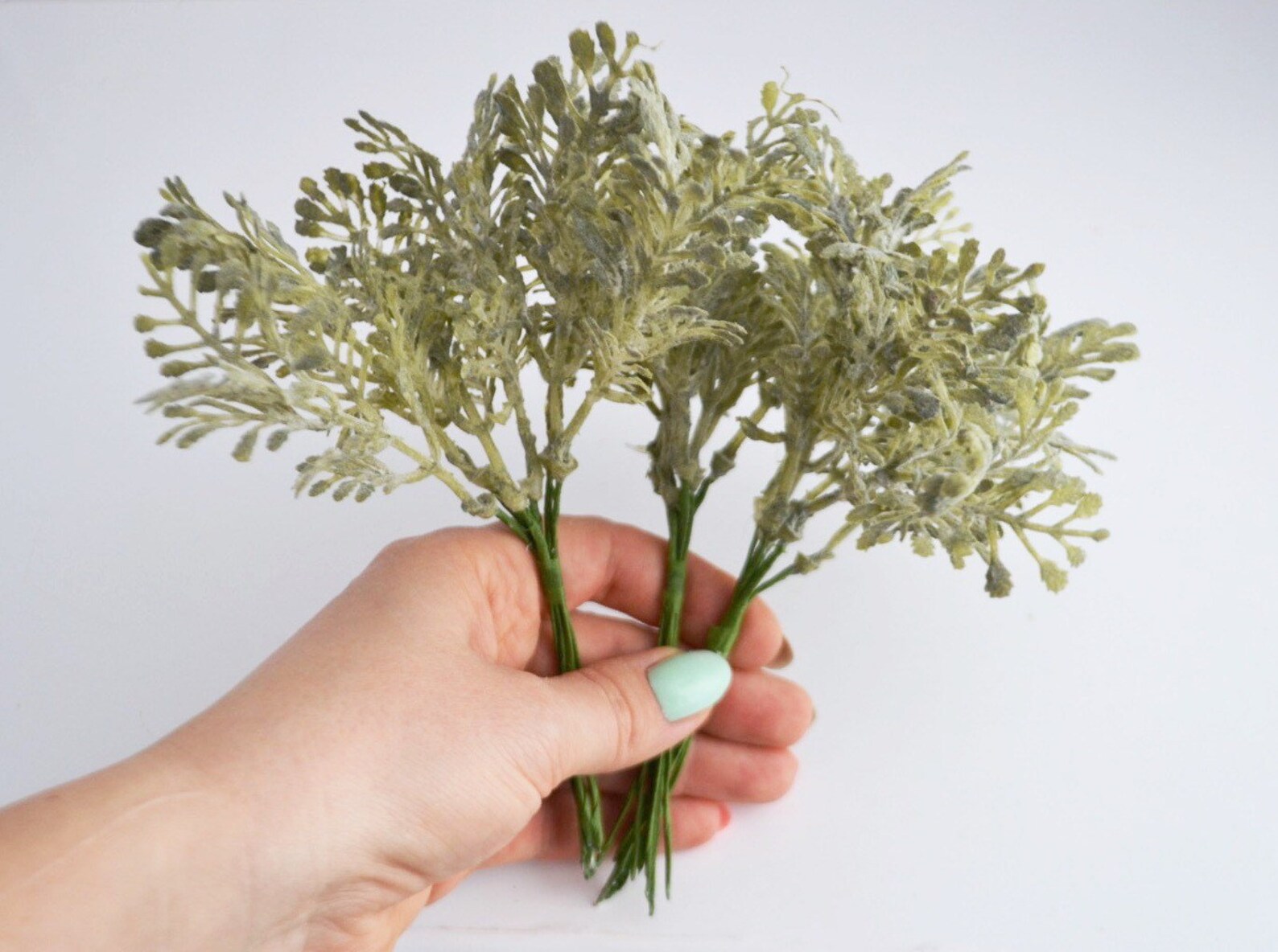 Artificial Greenery 3 Pieces Fake Plants Floral Filler Dusty - Etsy