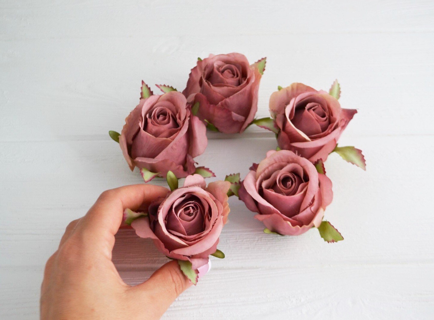 Mauve Silk Roses Artificial Rose Fake Flowers Faux Rose - Etsy