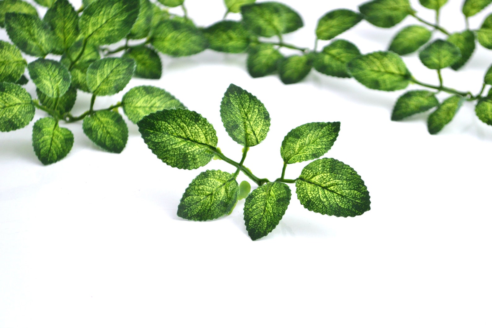 Artificial Leaves 10 Branches Mini Leaf Rose Leaves Fake | Etsy