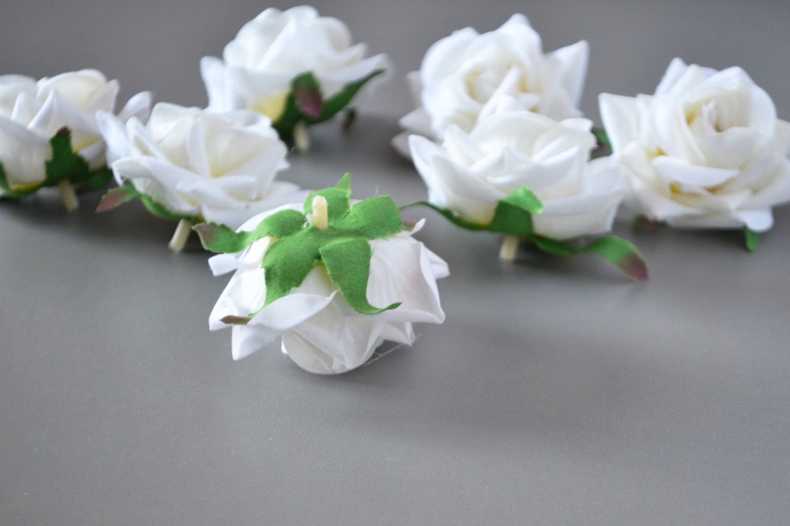 Silk Artificial Rose Heads Velvet Roses Fake Flowers Faux - Etsy