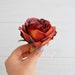 Rust Artificial Rose Head Silk Roses Fake Flowers Faux Rose - Etsy
