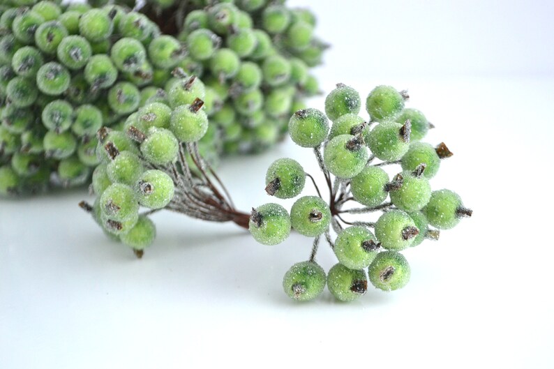 Artificial Green Berry Fake berries Faux berry Craft berries | Etsy