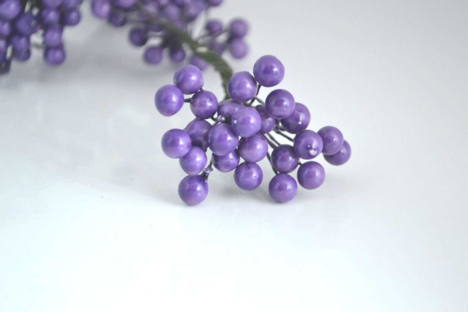 Artificial Berry Purple Berries Fake Berry Faux Fruit Berry on - Etsy UK