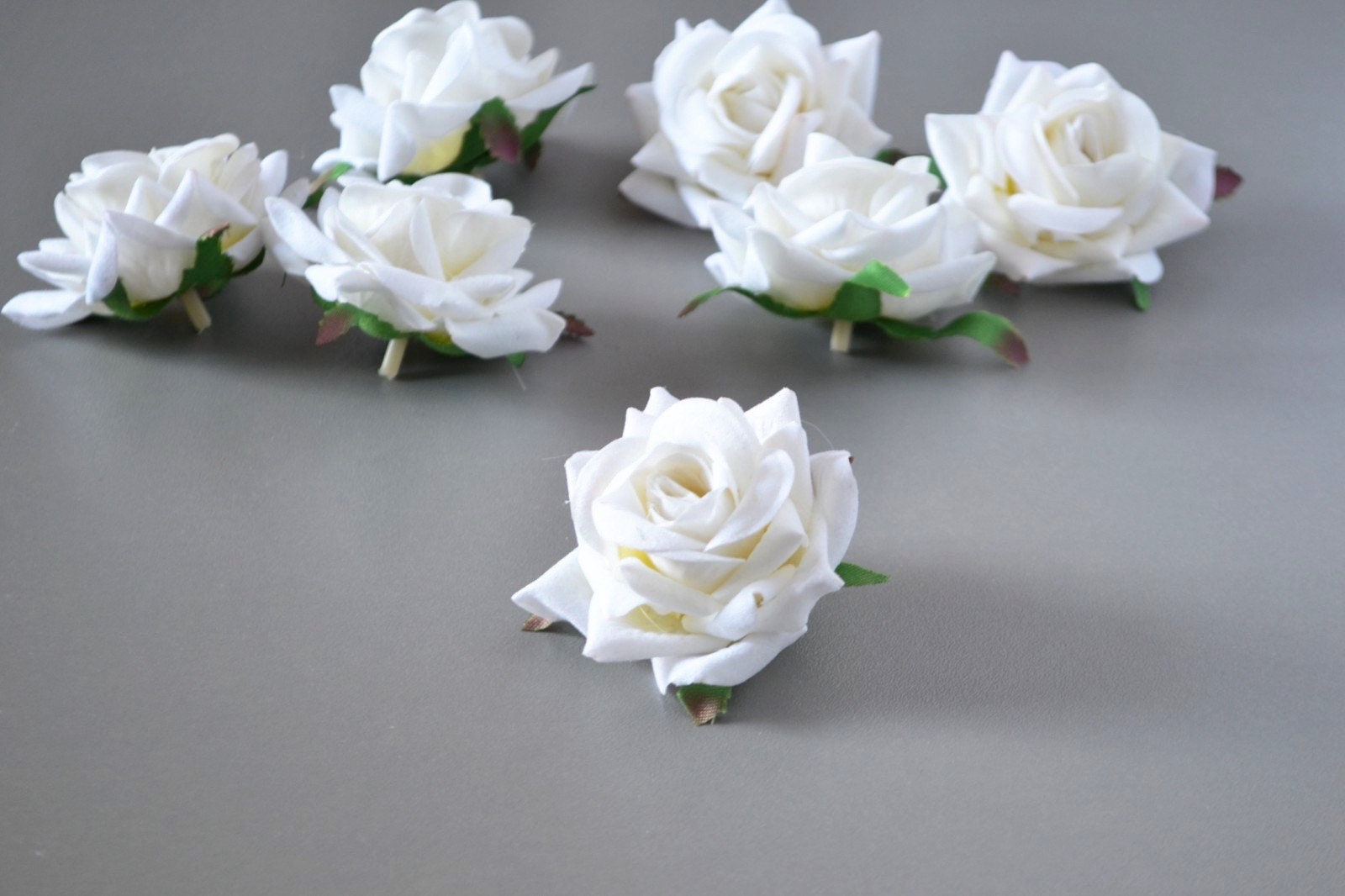 Silk Artificial Rose Heads Velvet Roses Fake Flowers Faux - Etsy