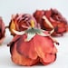 Rust Artificial Rose Head Silk Roses Fake Flowers Faux Rose - Etsy