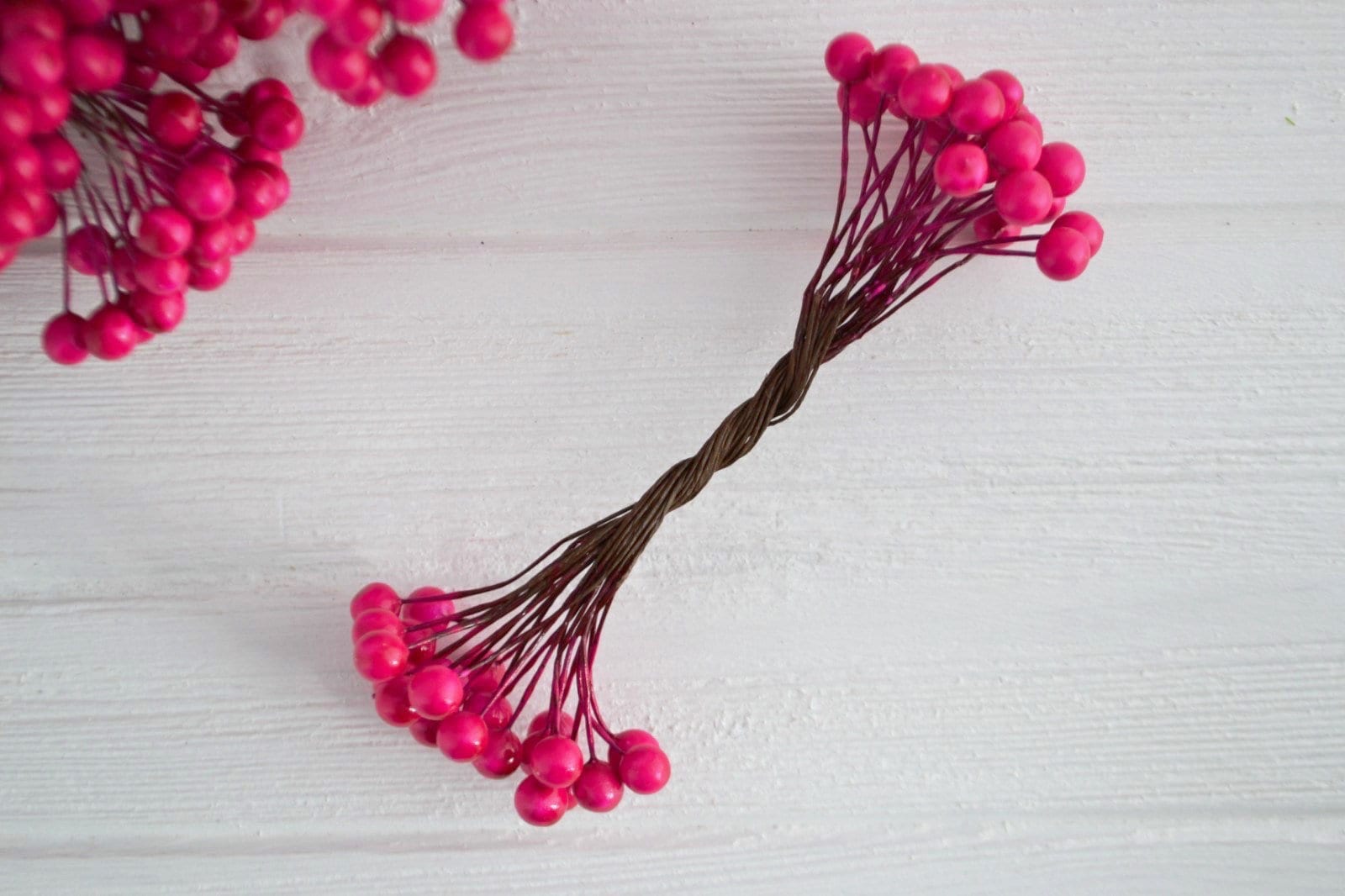 Artificial Berries Hot Pink Berry Fake Berry Faux Fruit Berry - Etsy