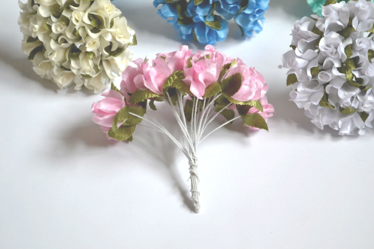 20 Pieces Mini Artificial Flowers Tiny Flowers Doll Roses - Etsy