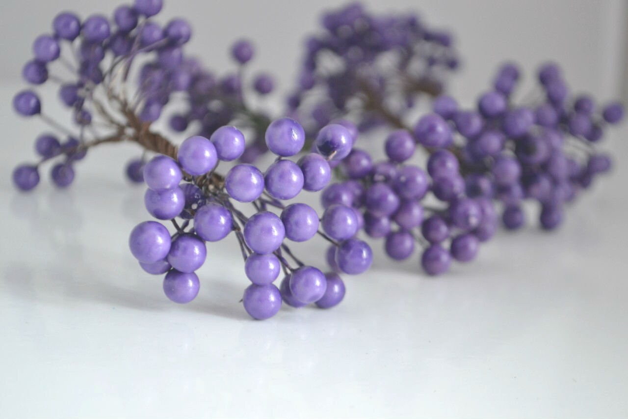 Artificial Berry Purple Berries Fake Berry Faux Fruit Berry on - Etsy UK