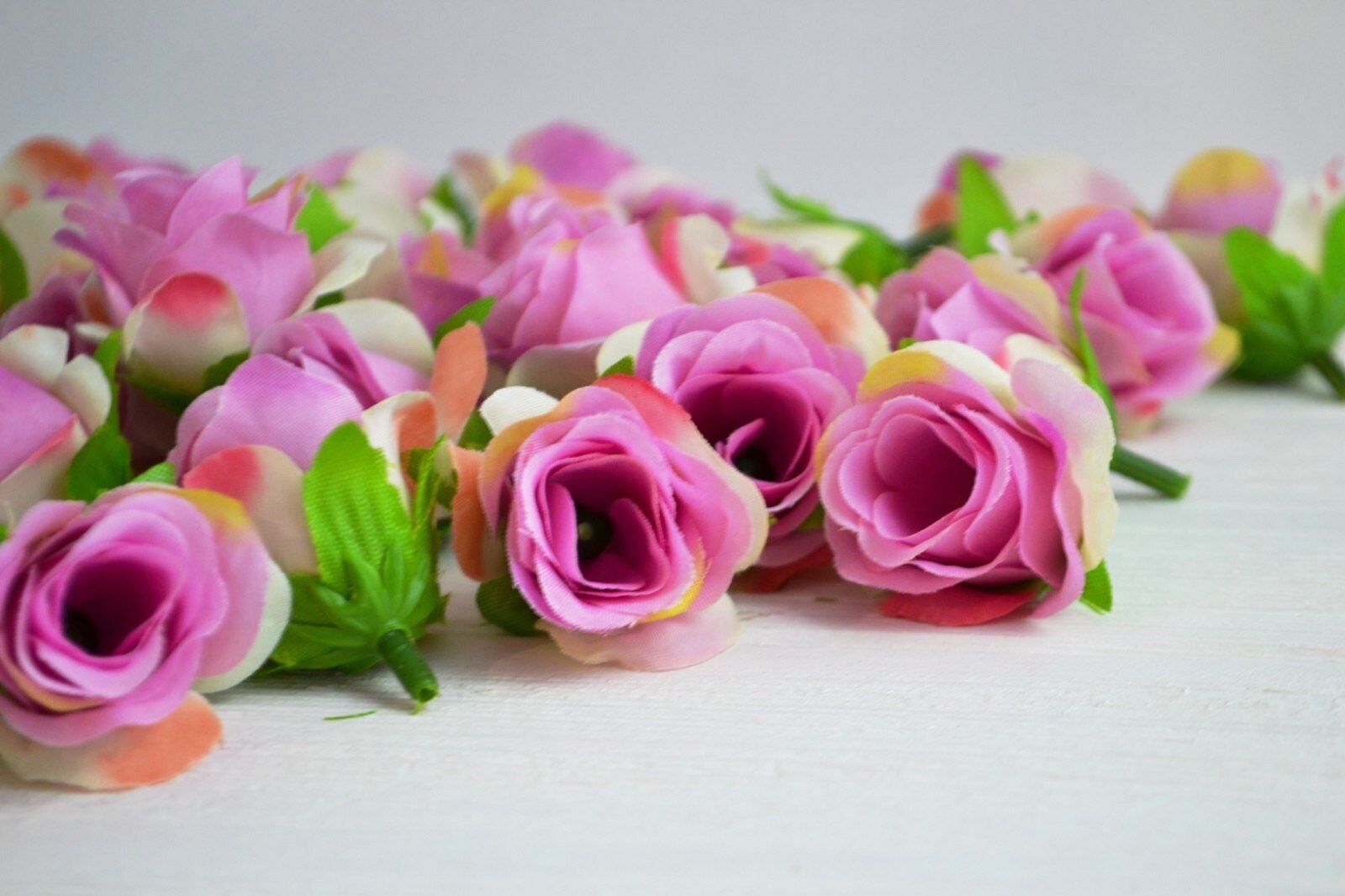 5 Pieces Little Artificial Rose Heads Light Purple Silk Roses - Etsy