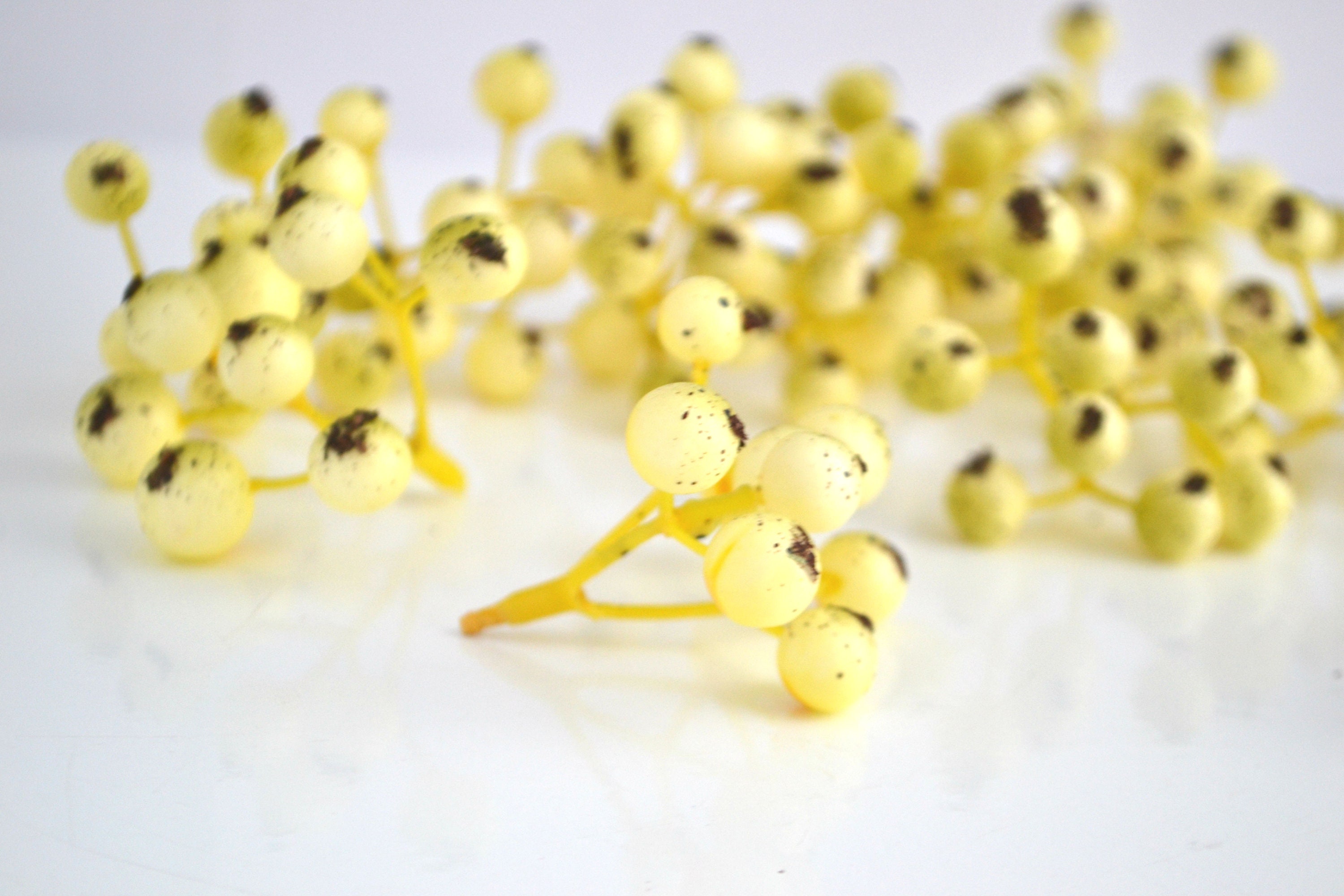 Champagne Artificial Berries Bunch Fake Berry Millinery | Etsy