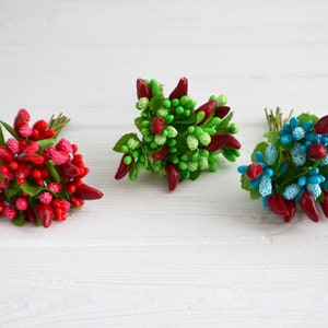 Flower Stamens Decorative Peppers Fake Flowers Faux Flowers Artificial ...