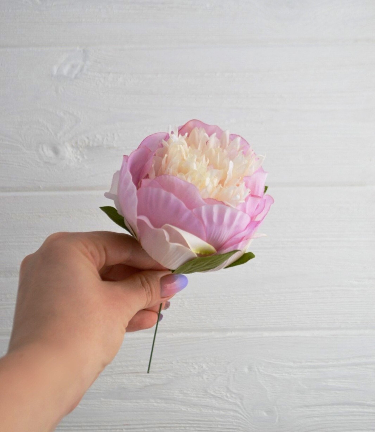 3 Pieces Pink artificial peonies Silk peony Fake flowers Faux | Etsy