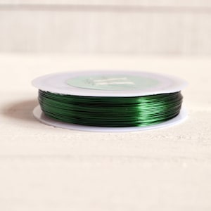 Copper Wire Green 0.3 Mm 50 Meter Wire Wrapping Crochet Steel Beading ...