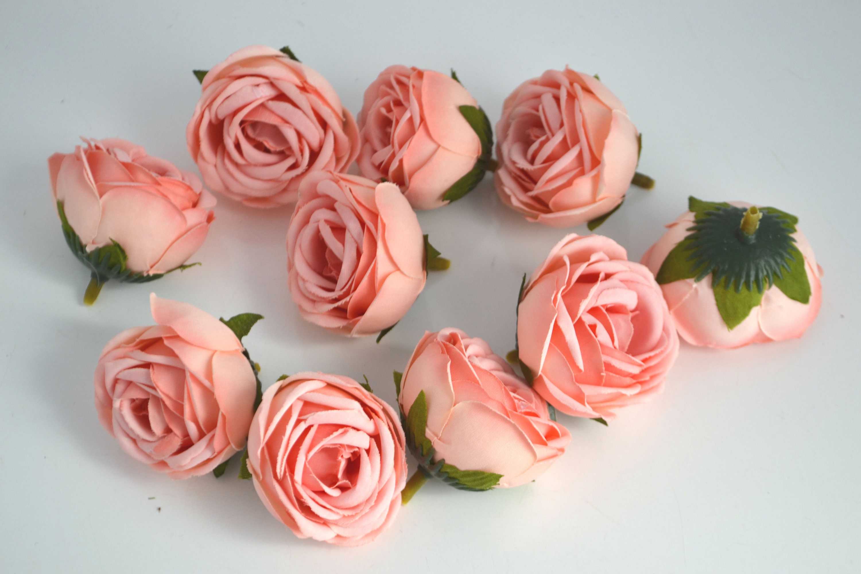 Coral Silk Roses Small Flowers Fake Rose Faux Roses Flower - Etsy