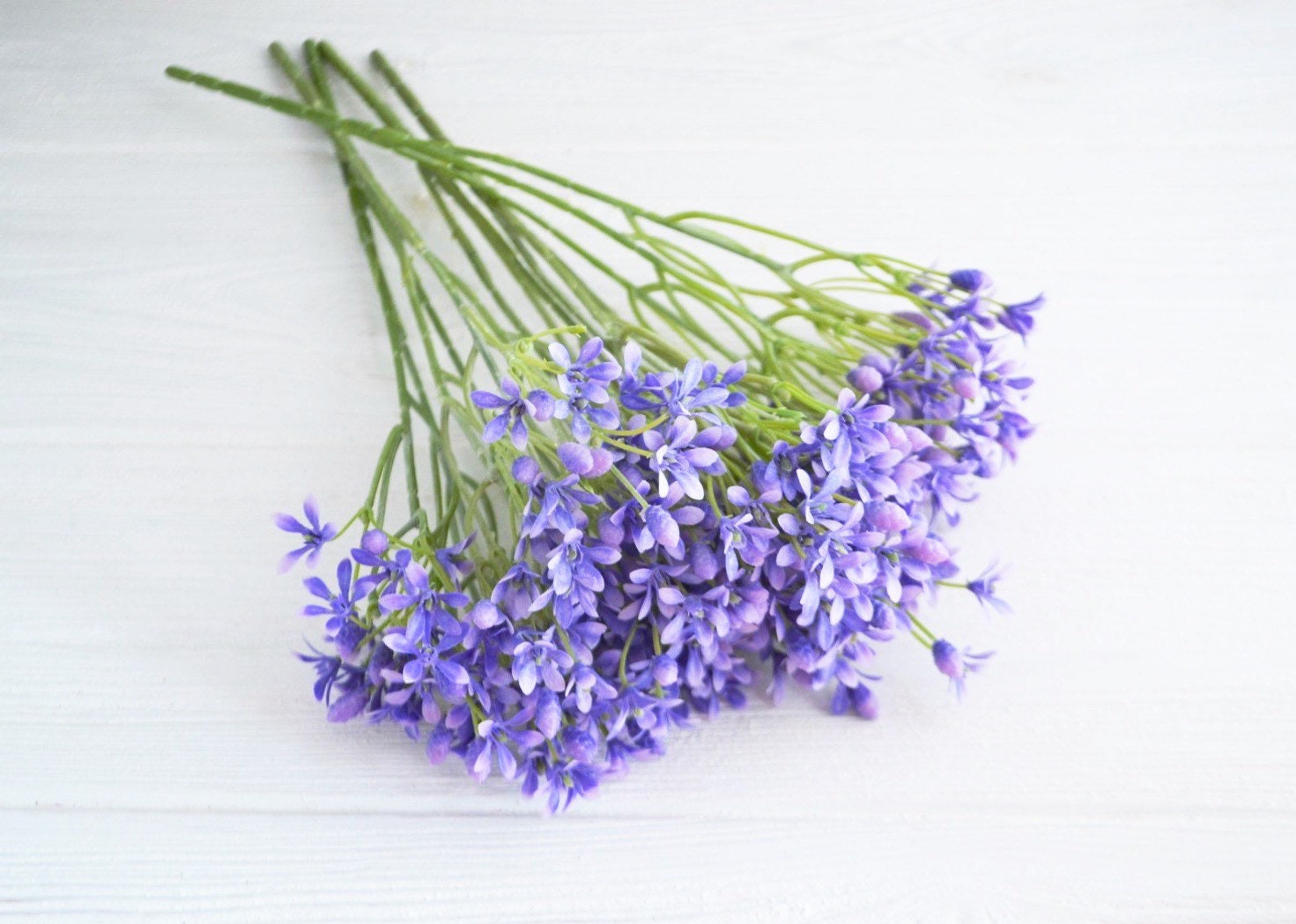 Purple Artificial Flowers Flower Filler Tiny Flowers Bouquet - Etsy