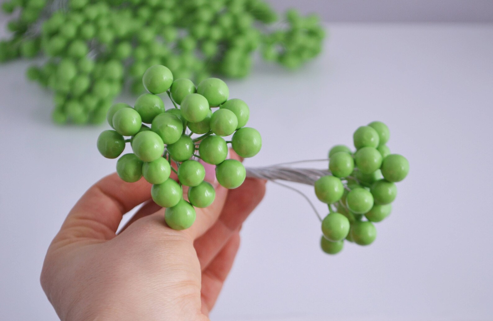 Green Mint Artificial Berries Fake Berry Faux Fruit Spring - Etsy