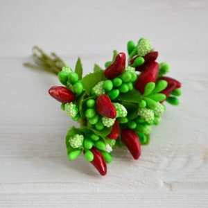 Flower Stamens Decorative Peppers Fake Flowers Faux Flowers Artificial ...