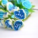 Light Blue Artificial Flowers Set of Mini Bouquets Fake - Etsy
