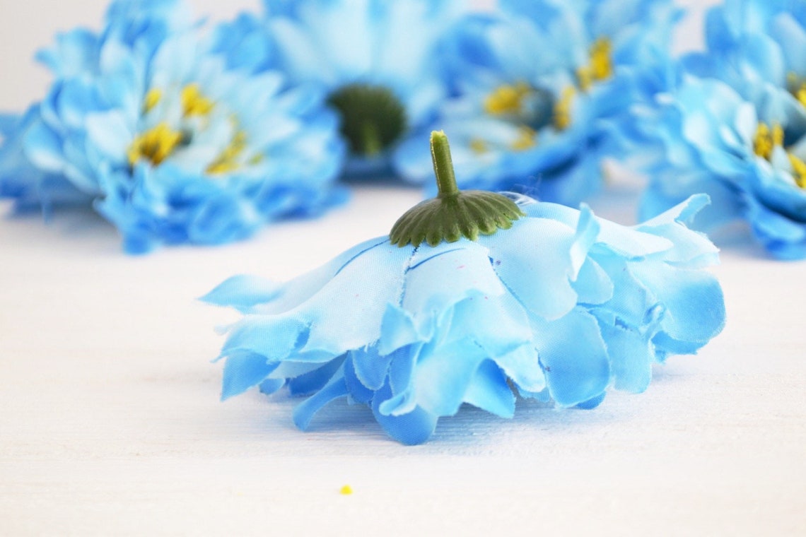 Light Blue Artificial Peony Fake Peonies Silk Flowers Blue - Etsy