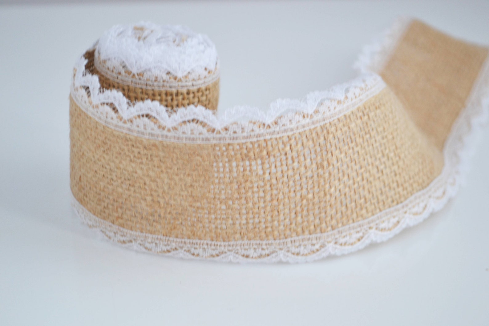 Burlap Ribbon Lace 5 Cm 2''/2 M Rustic Home Decor - Etsy