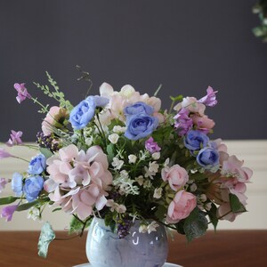 Spring Centerpiece, Pastel Floral Arrangement, Thank You Gift, Mother's ...