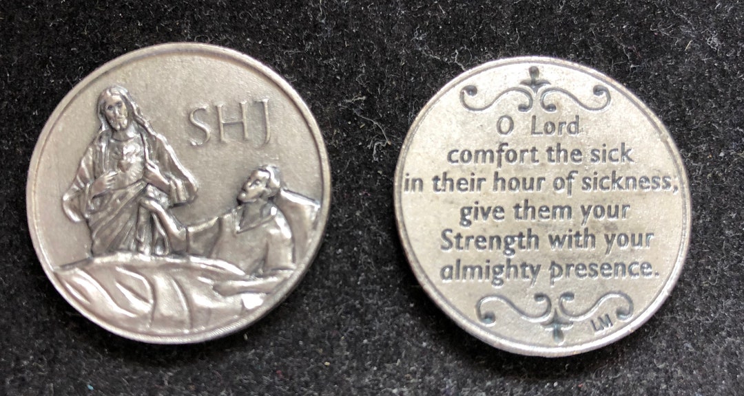 Sacred Heart of Jesus Pocket Token: Catholic Religious Medal - Etsy