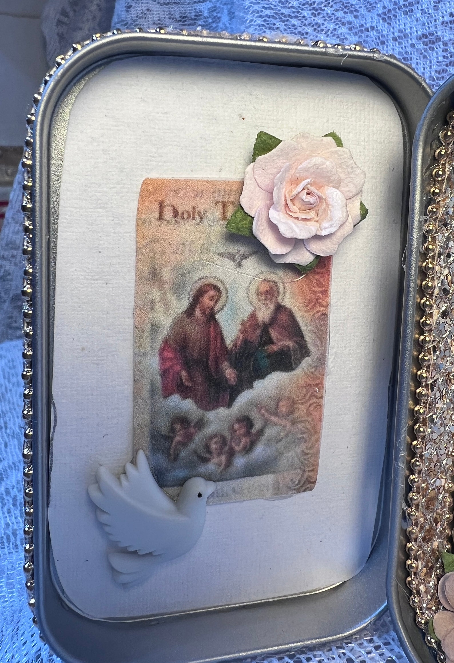 Holy Trinity Portable Pocket Shrine Altar Travel Shrine-home - Etsy