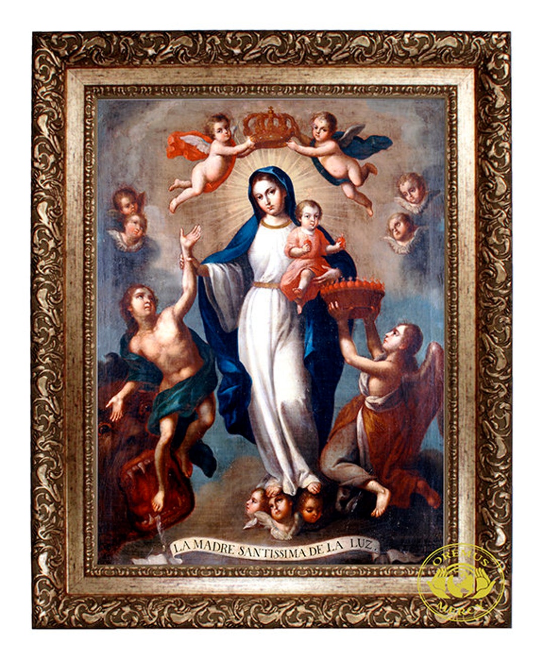 Our Lady of Light, Virgin Mary Canvas Painting - Etsy