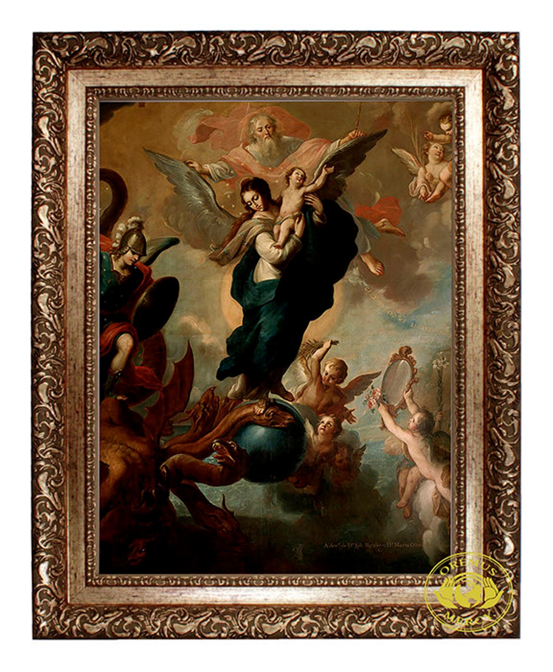 Virgin Mary of the Apocalypse Canvas Painting - Etsy